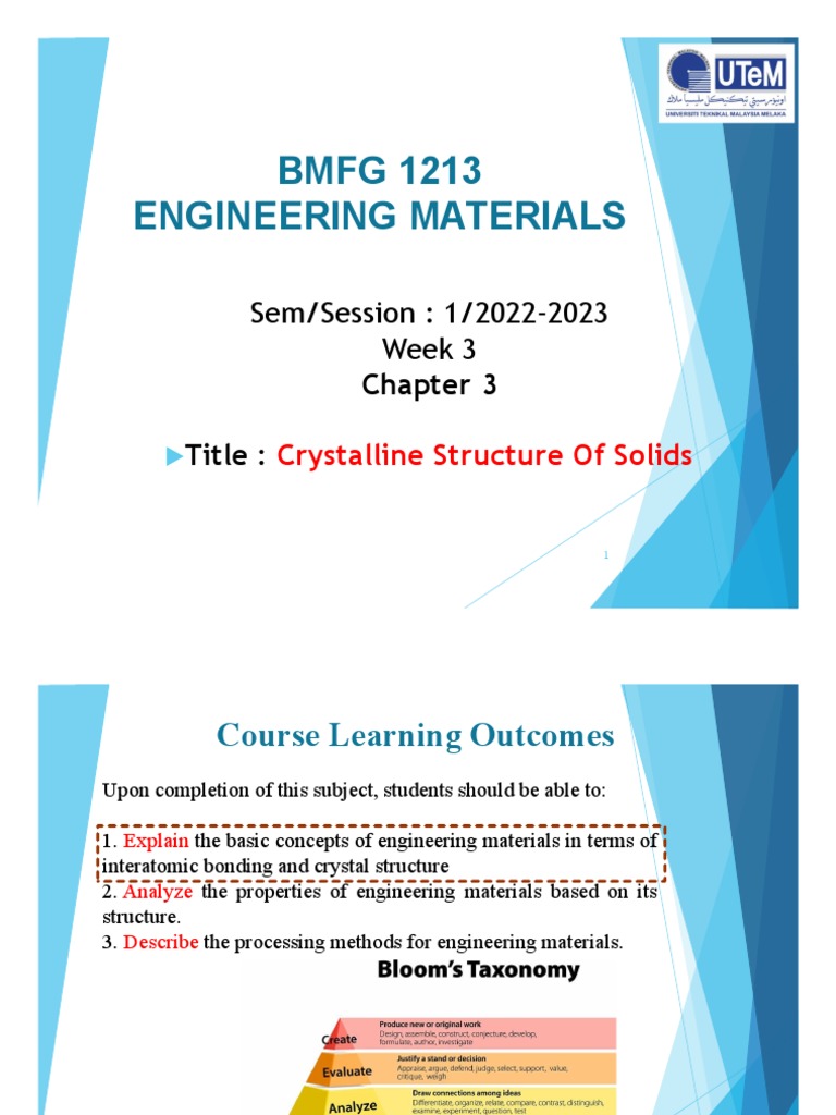 Crystalline Structure of Solids Explained | PDF | Crystal Structure ...