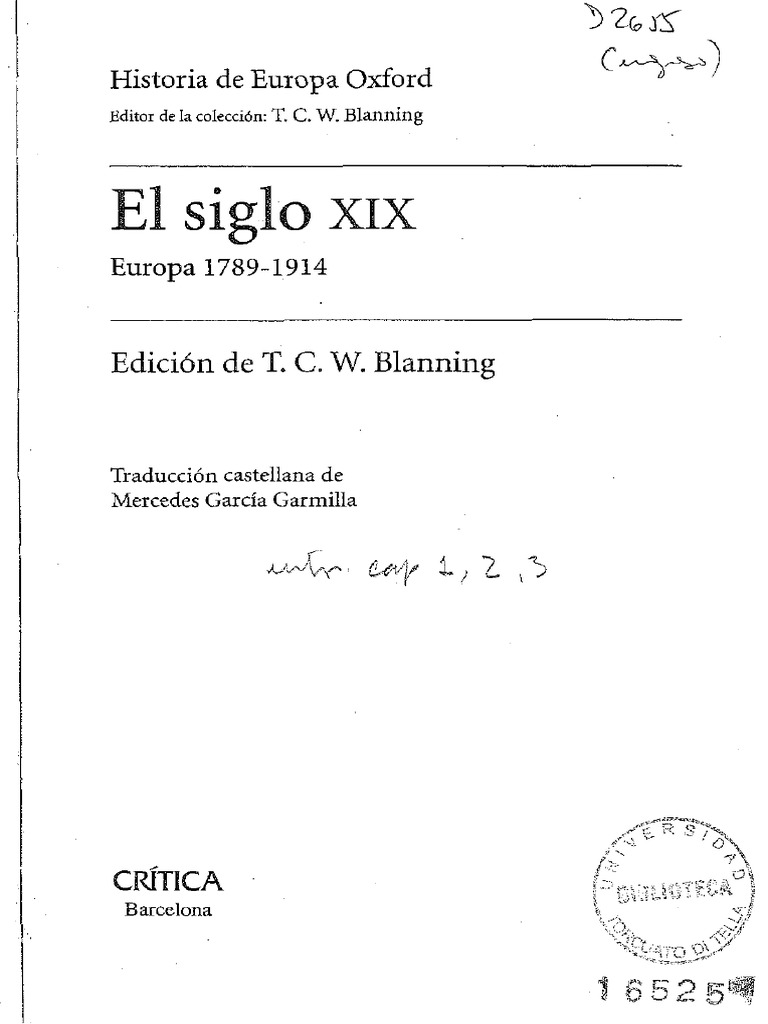 Blanning Ha Contemporánea | PDF