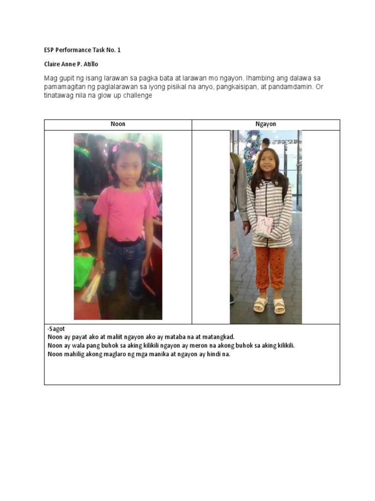 Performance Task No.1 | PDF