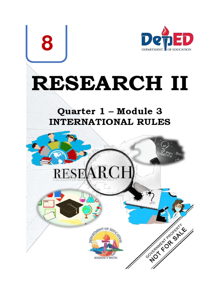 Research-II Q2 M2 International-Rules | PDF | Recombinant Dna | Institutional Review Board