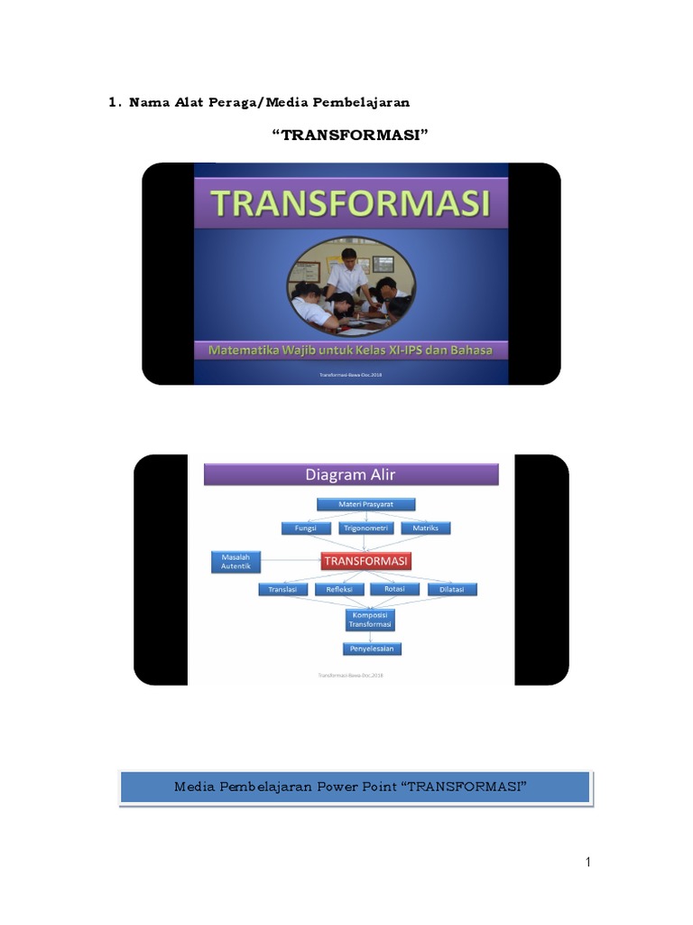 Isi Laporan-Transformasi (SMK) | PDF