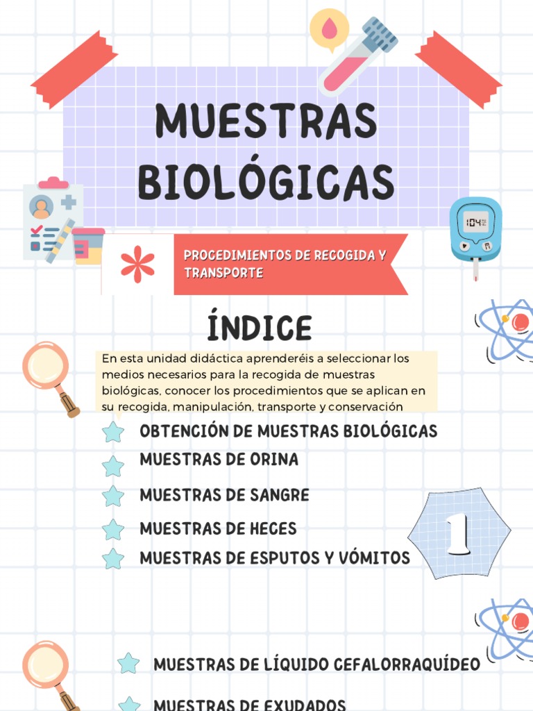 muestras biológicas | PDF