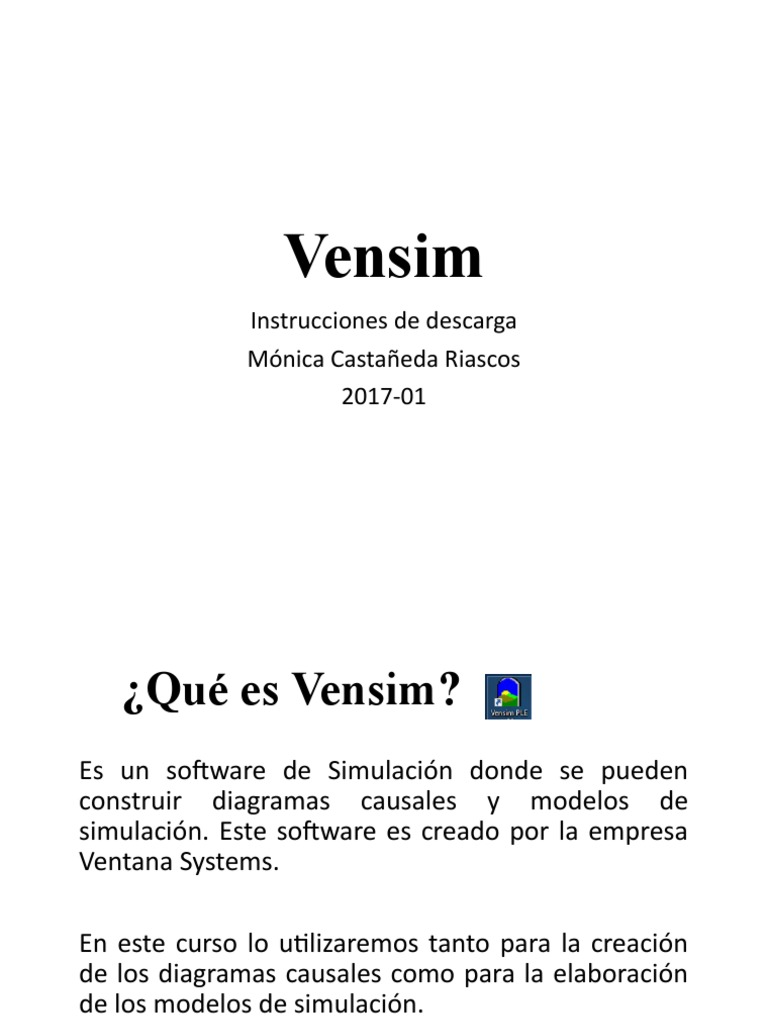 Vensim Instrucciones de Descarga | Descargar gratis PDF | Ventana (informática) | Ecuaciones