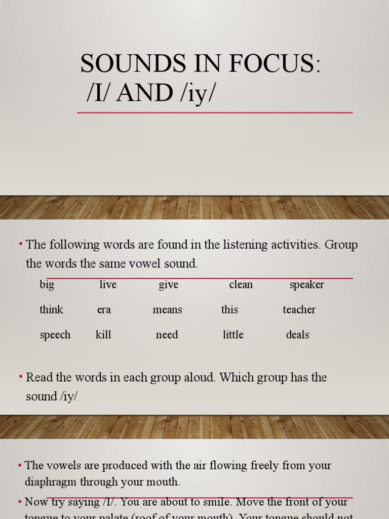 Sounds in Focus - English Grade7 | PDF