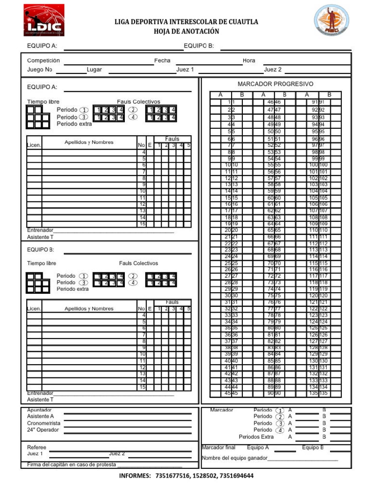 LDIC HOJA DE ANOTACION | PDF