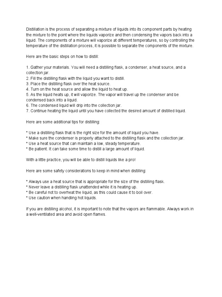 How To Distill | PDF How To Distill | PDF