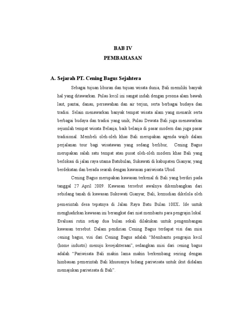 Bab Iv Pembahasan | PDF