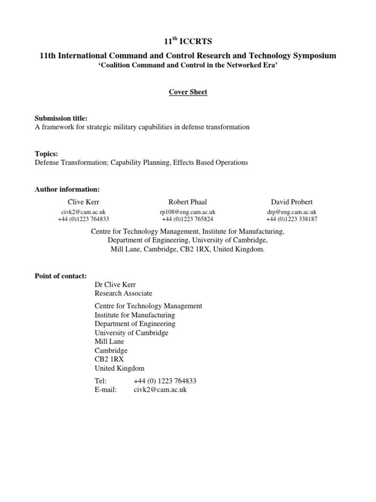 Teori Defence Lines of Development (DLoD) | PDF