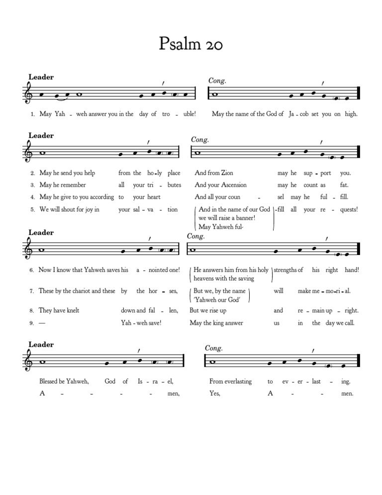 Psalm 20 | PDF
