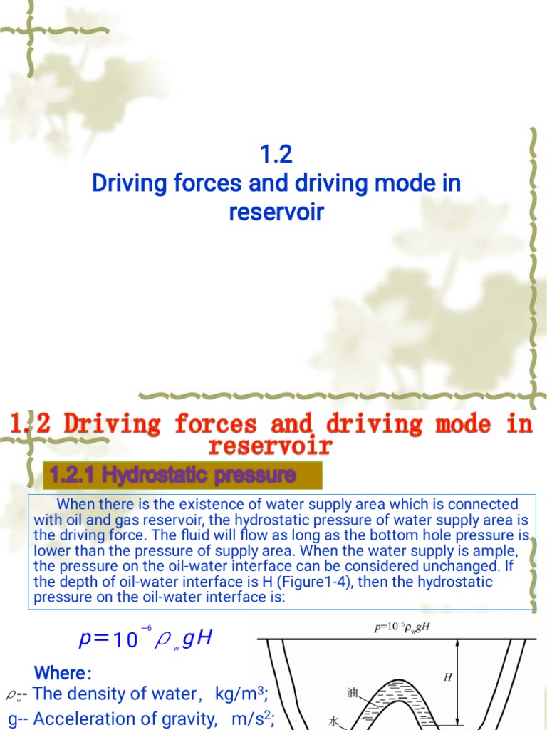 1.2 Driving Forces and Driving Mode in Reservoir | PDF | Petroleum ...