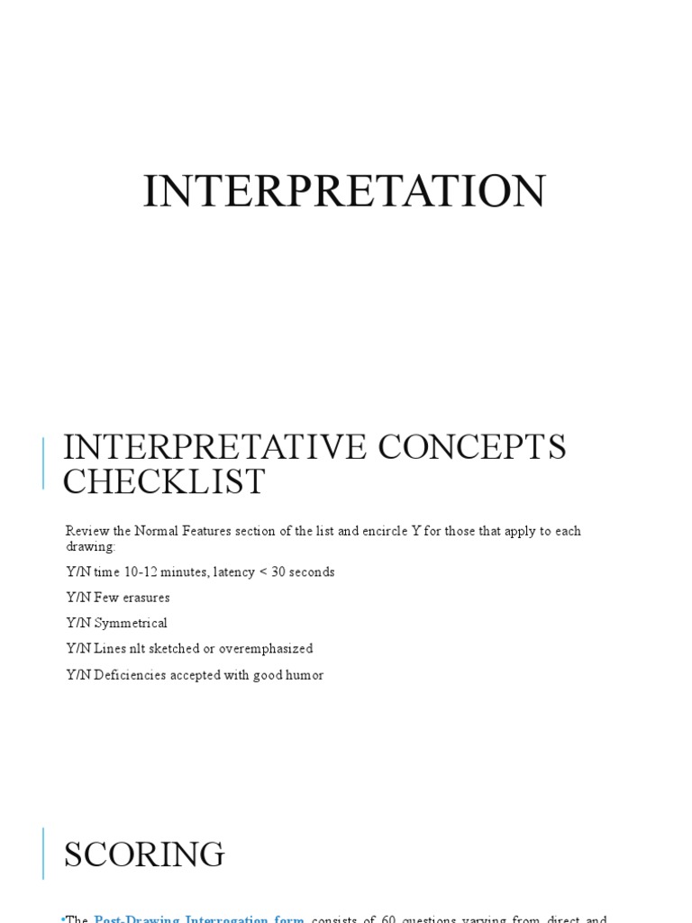 3.2House-Tree-Person Interpretation | PDF | Art Therapy | Window