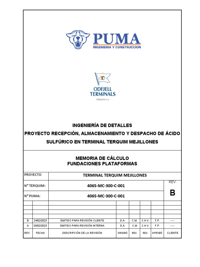 Proyecto #Terquim: #Puma | PDF | Concreto reforzado | Hormigón