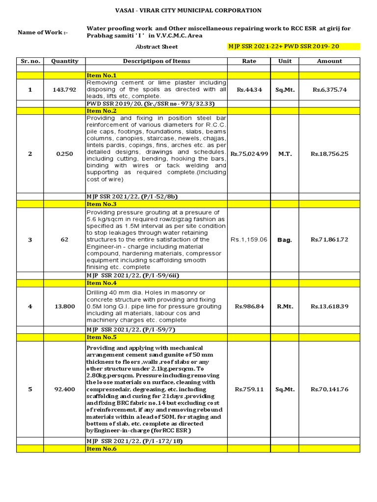 Girij ESR Reparing Work | PDF