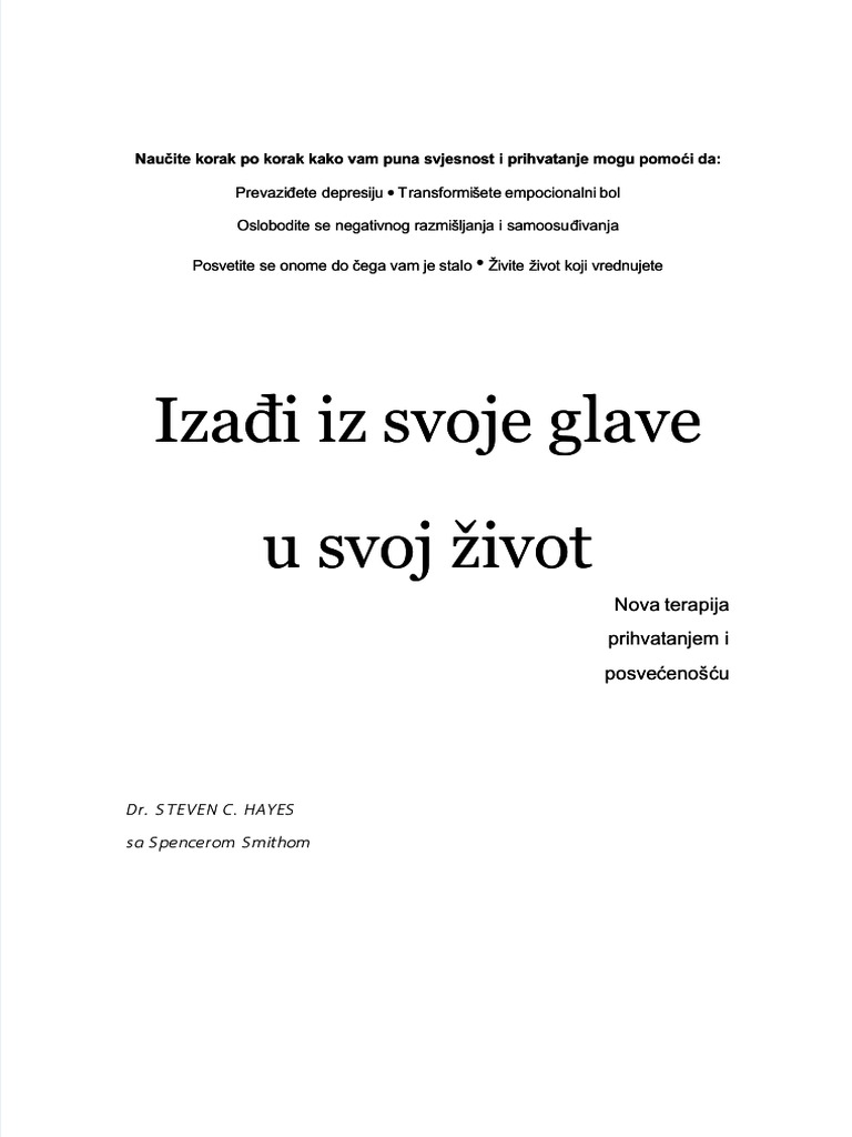 Izadi Iz Svoje Glave U Svoj Ivot Prevod | PDF