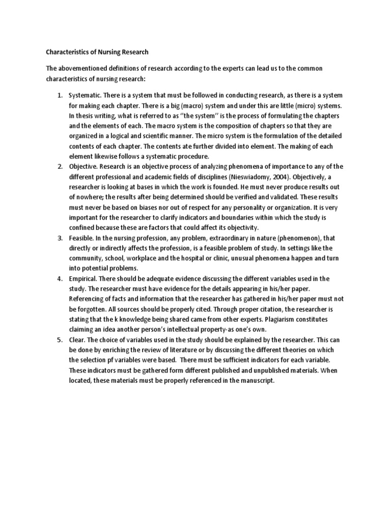 Chapter 1 Characteristics of Research | PDF | Observation | Academic Discipline Interactions