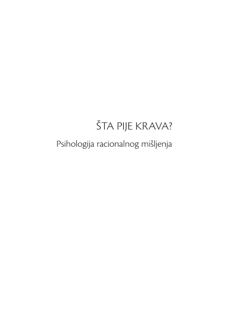Krava Odlomak | PDF