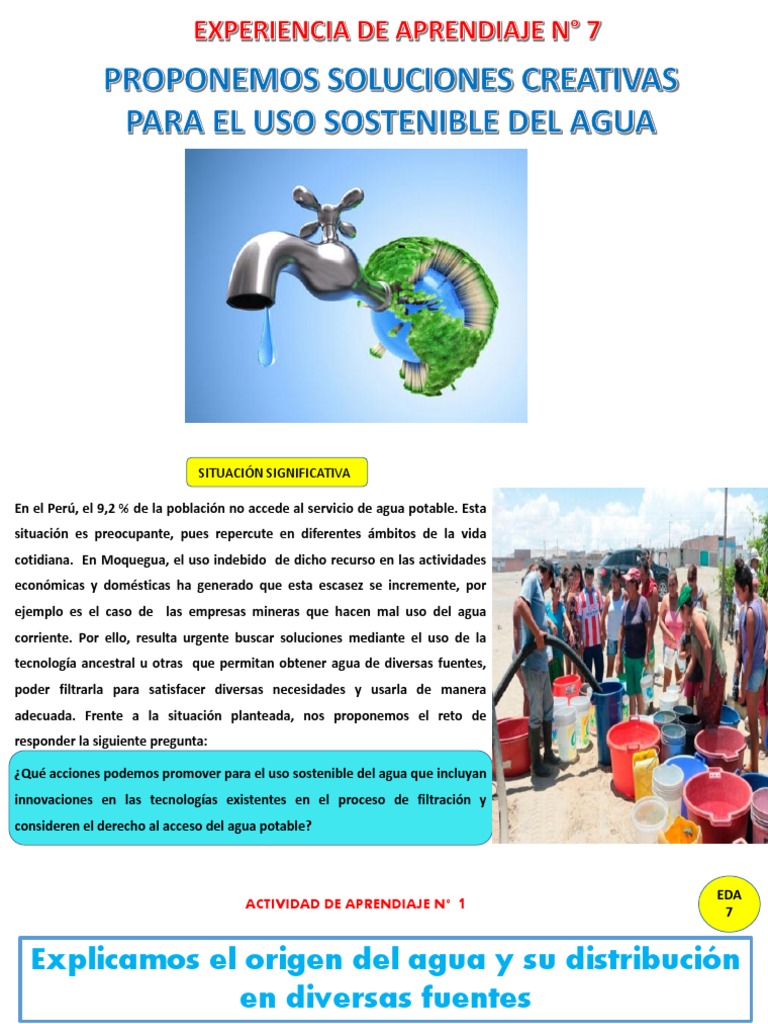 ORIGEN DEL AGUA | PDF | Agua | Tierra