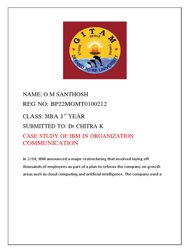 IBM Case Study OC | PDF | Layoff | Employment