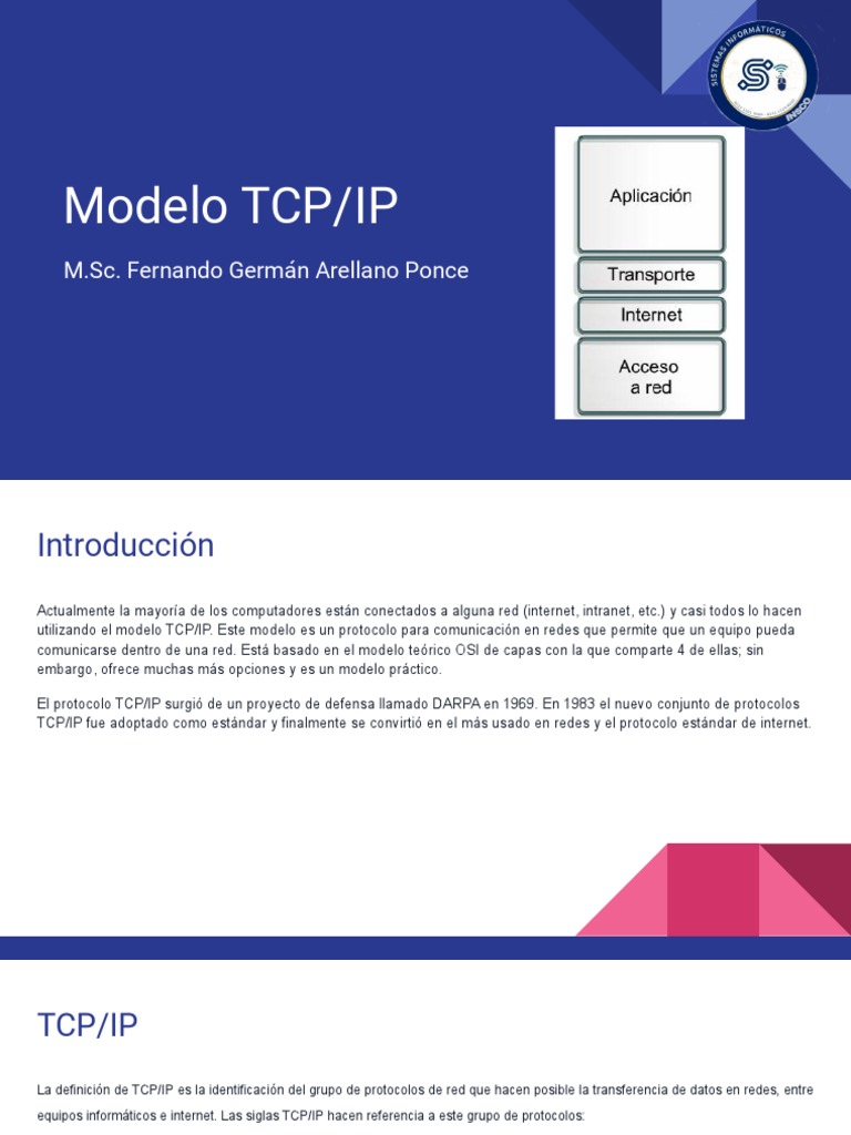 Modelo TCP - IP | Descargar gratis PDF | Protocolos de internet | Red de computadoras