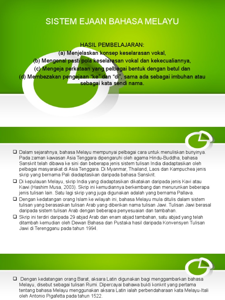 Bm-Sistem Ejaan Bahasa Melayu-1 | PDF