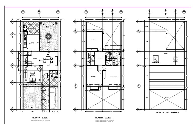 Plano-de-casa-2-pisos-3-dormitorios-CAD-Layout1 | PDF