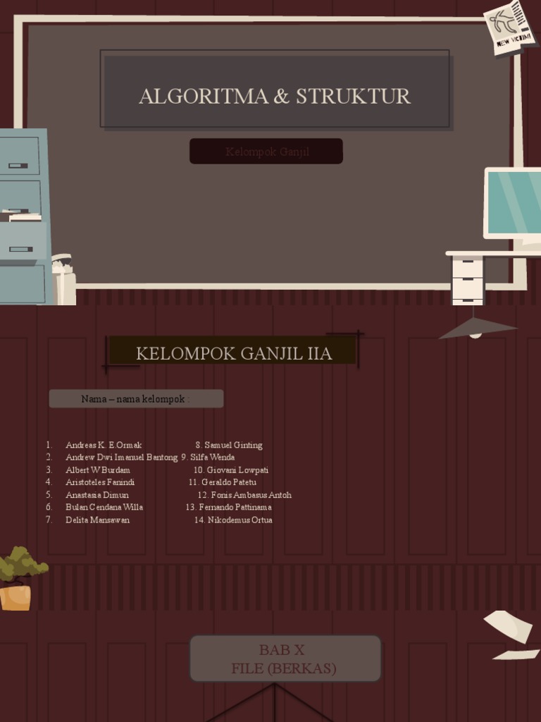 Algoritma & Struktur: Kelompok Ganjil | PDF