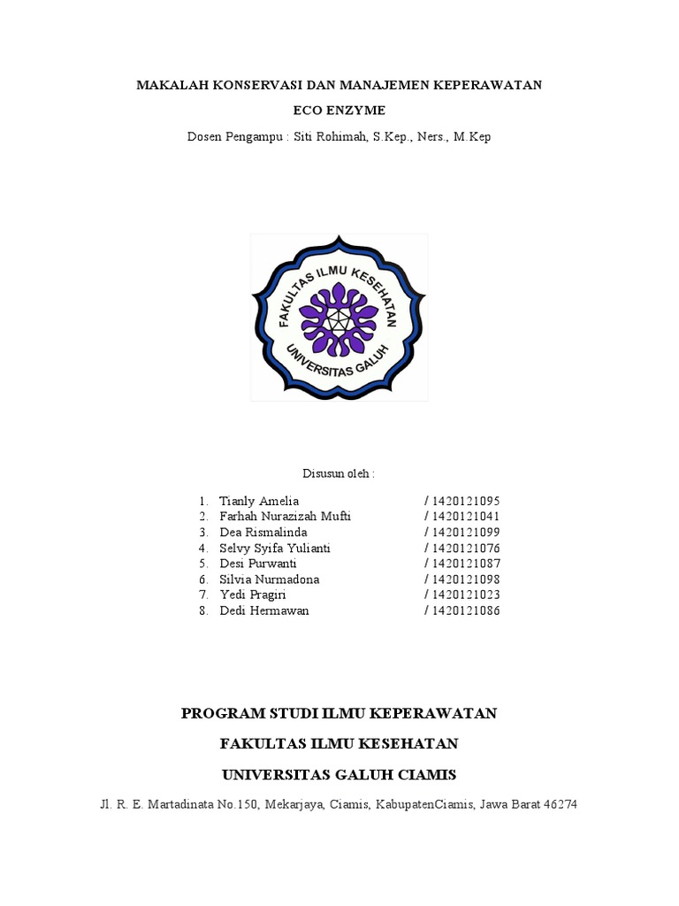 Makalah Eco Enzyme Kel 4 | PDF | Kesehatan Holistik