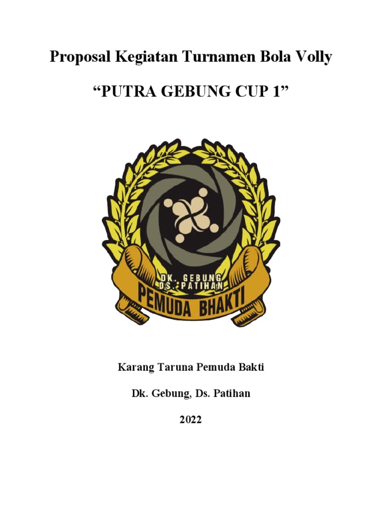 Proposal Turnamen Volly Baru | PDF