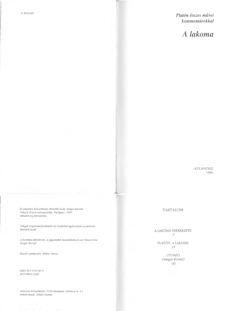 Platón-A Lakoma | PDF