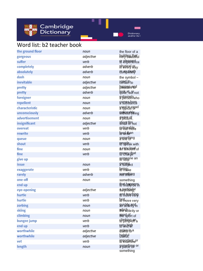 b2 Teacher Book | PDF | Adjective | Verb