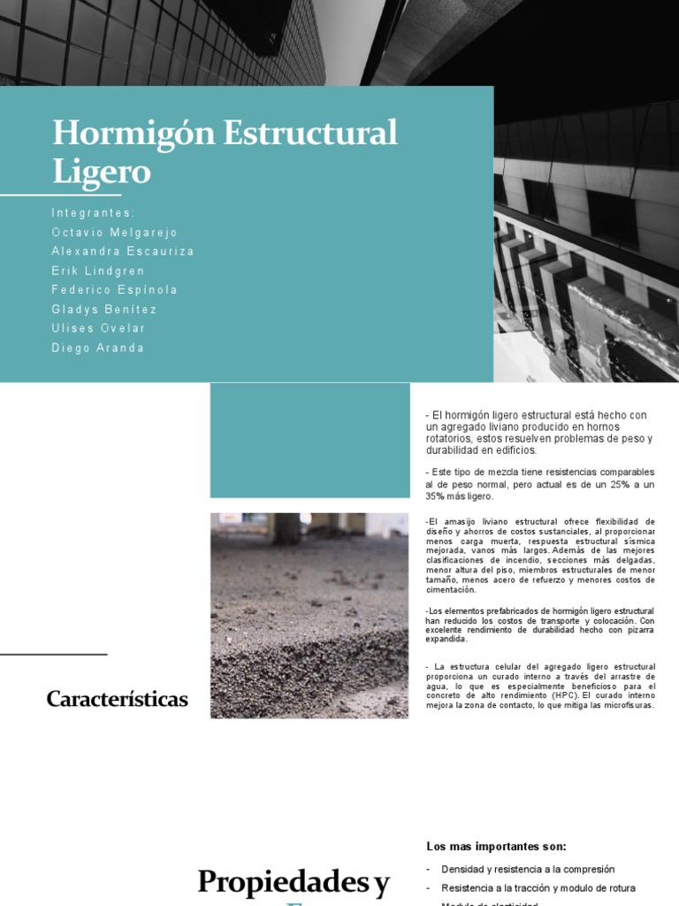 Hormigon Ligero | PDF | Hormigón | Ingeniería de Edificación