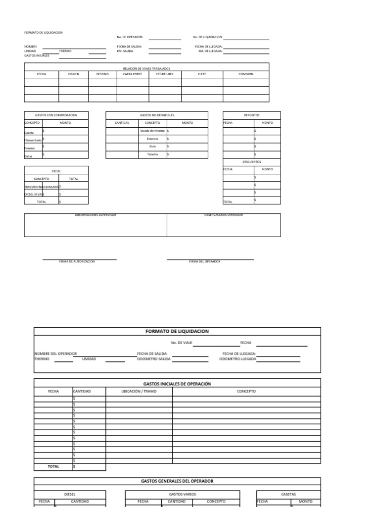 Formato Transporte | PDF | Economias | Industrias de servicio