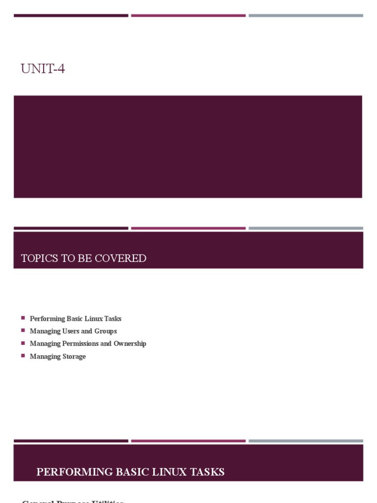 Unit 4 | PDF | Command Line Interface | Shell (Computing)