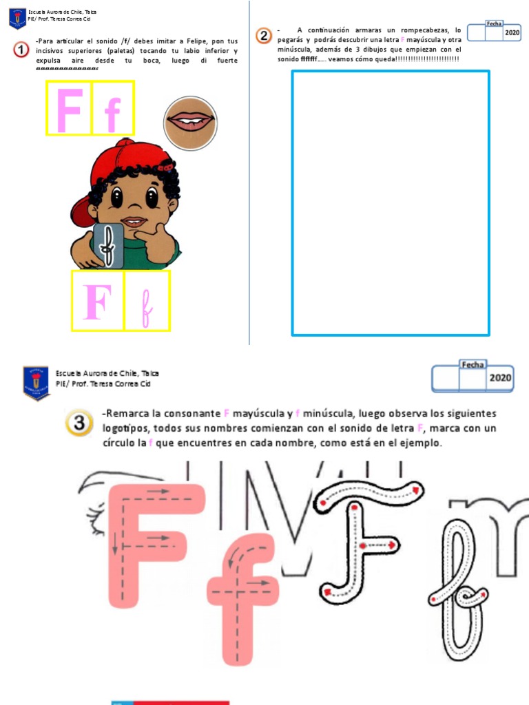 8 Letra F 2020 | PDF | Fonética | Lingüística