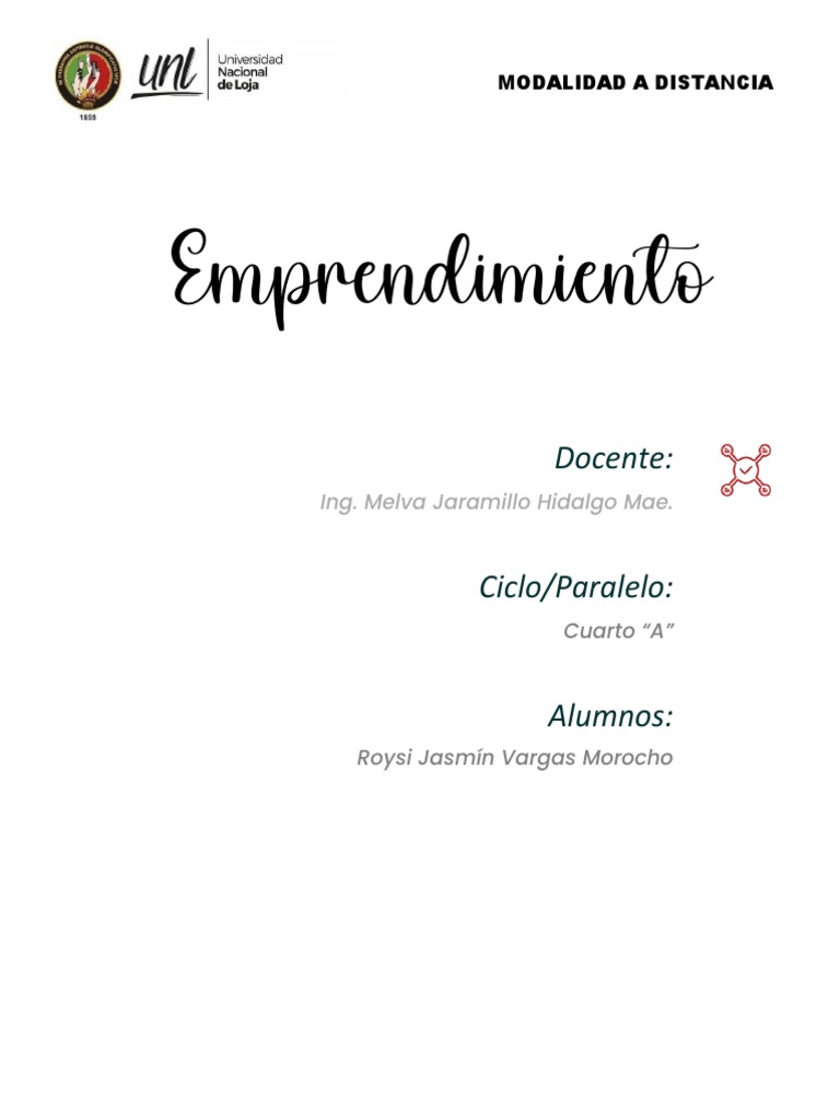 Tarea AA U2 Emprendimiento | PDF