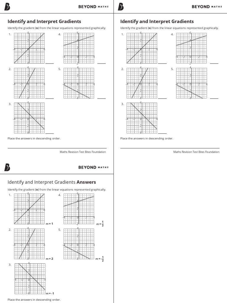 12 Identify and Interpret Gradients | PDF | Applied Mathematics | Mathematics