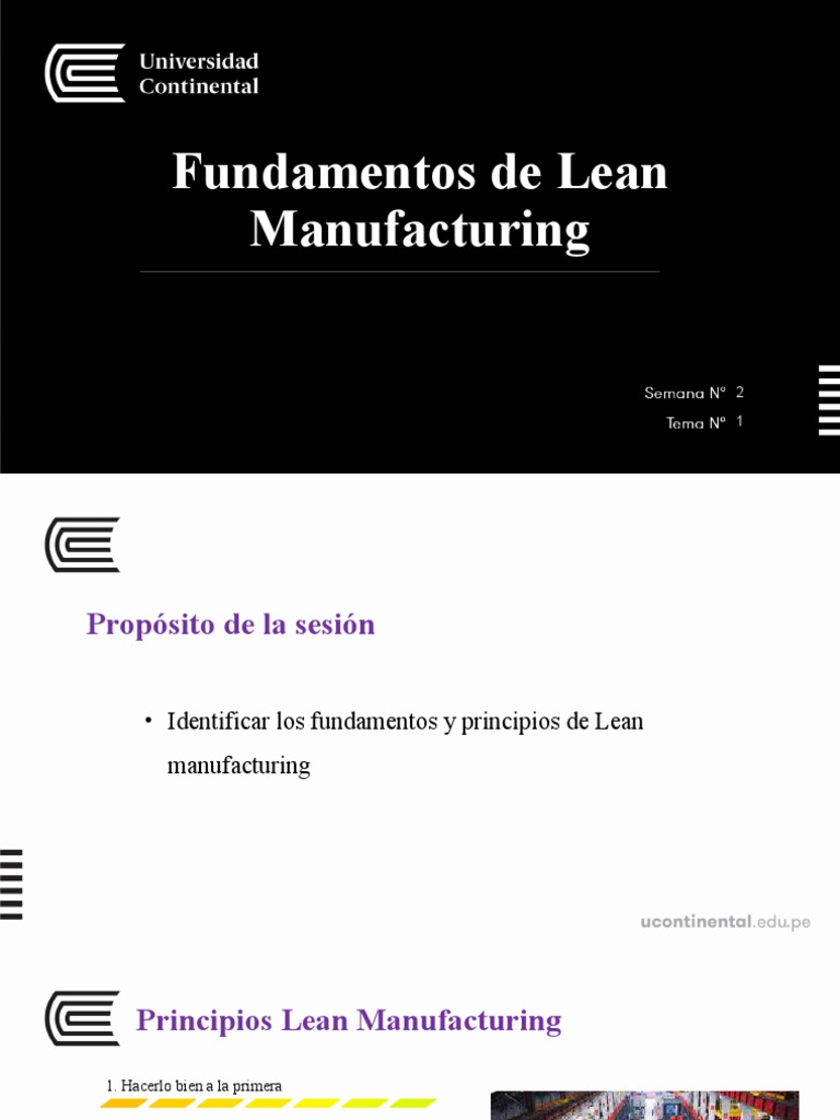 Fundamentos de Lean Manufacturing | Descargar gratis PDF | Lean Manufacturing | Producción y ...