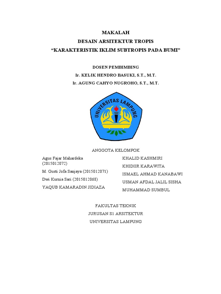 Karakteristik Iklim Subtropis Bumi | PDF | Sains & Matematika