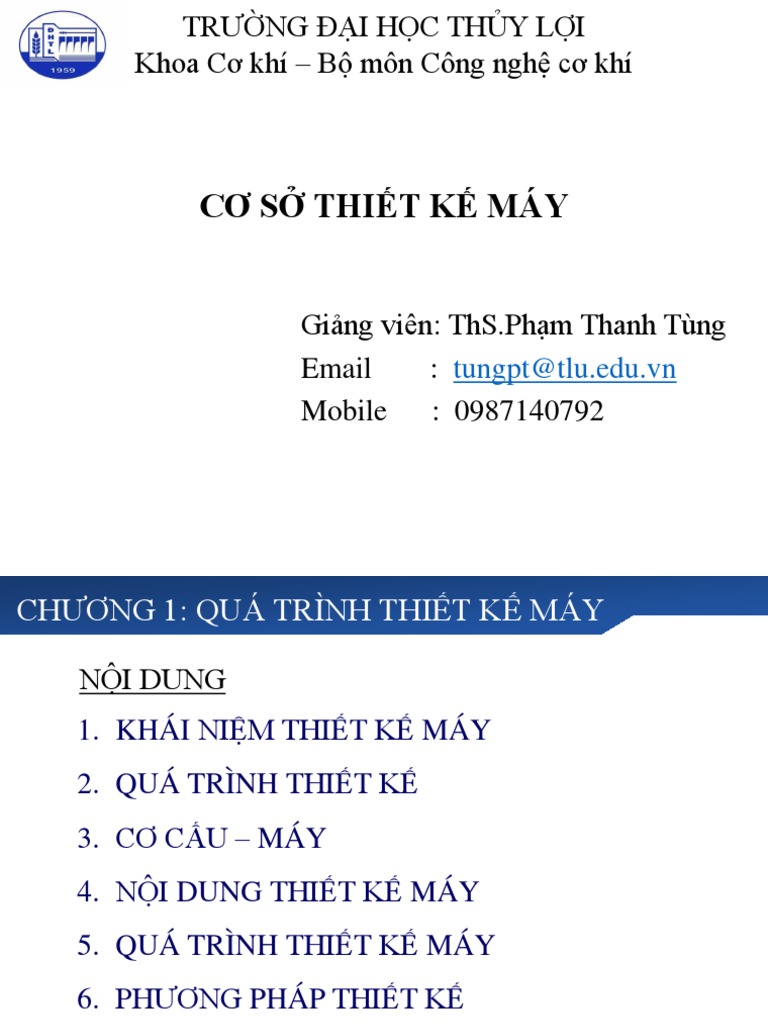Chuong 1-thiet ke ctm | PDF