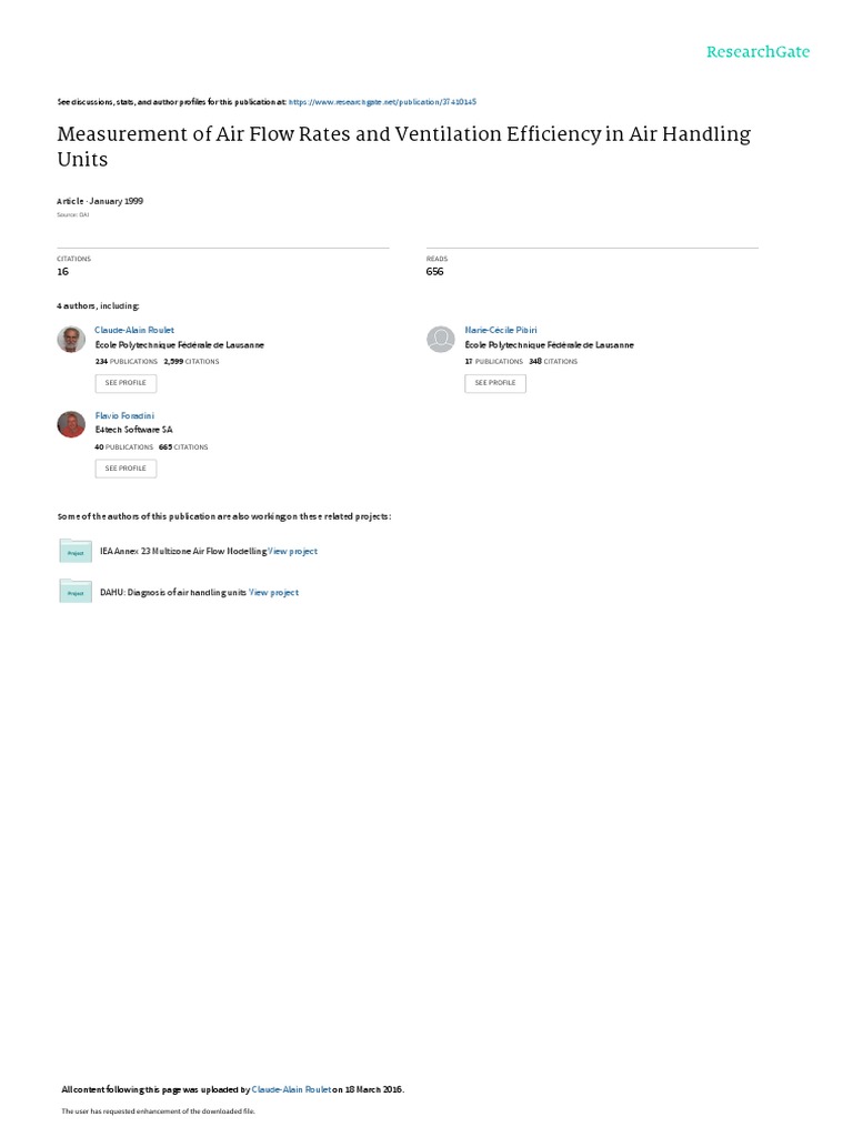 Ahu Cisbat | PDF | Gases | Flow Measurement