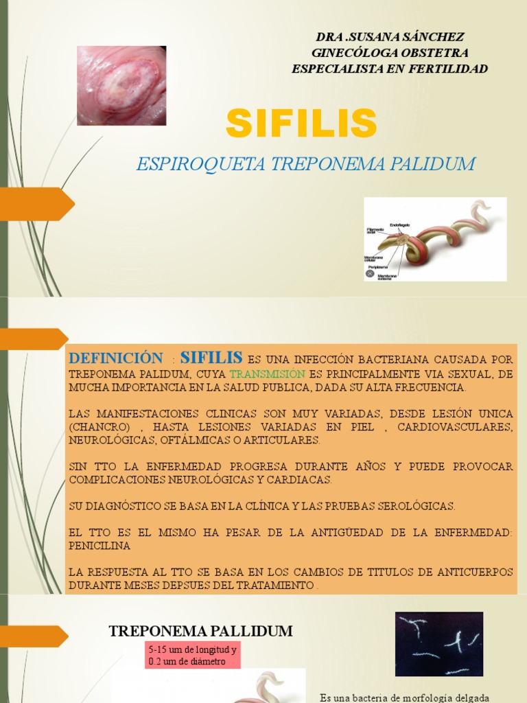 Sífilis: Definición y Tratamiento | PDF | Enfermedades y trastornos ...