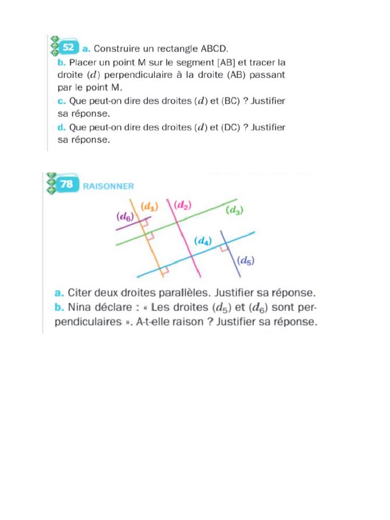 Exercice Rectangle | PDF