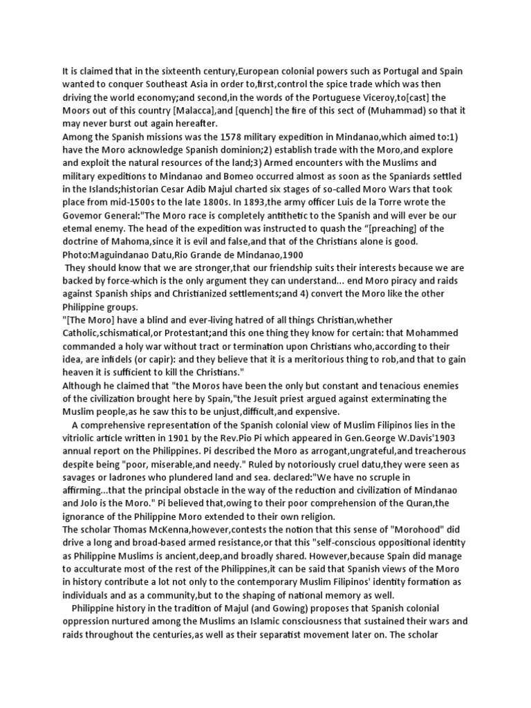The Moro | PDF | Abrahamic Religions