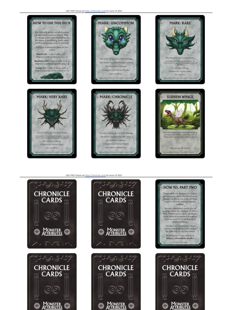 Chronicle Cards Promotion 2021 | PDF | Language Arts & Discipline ...