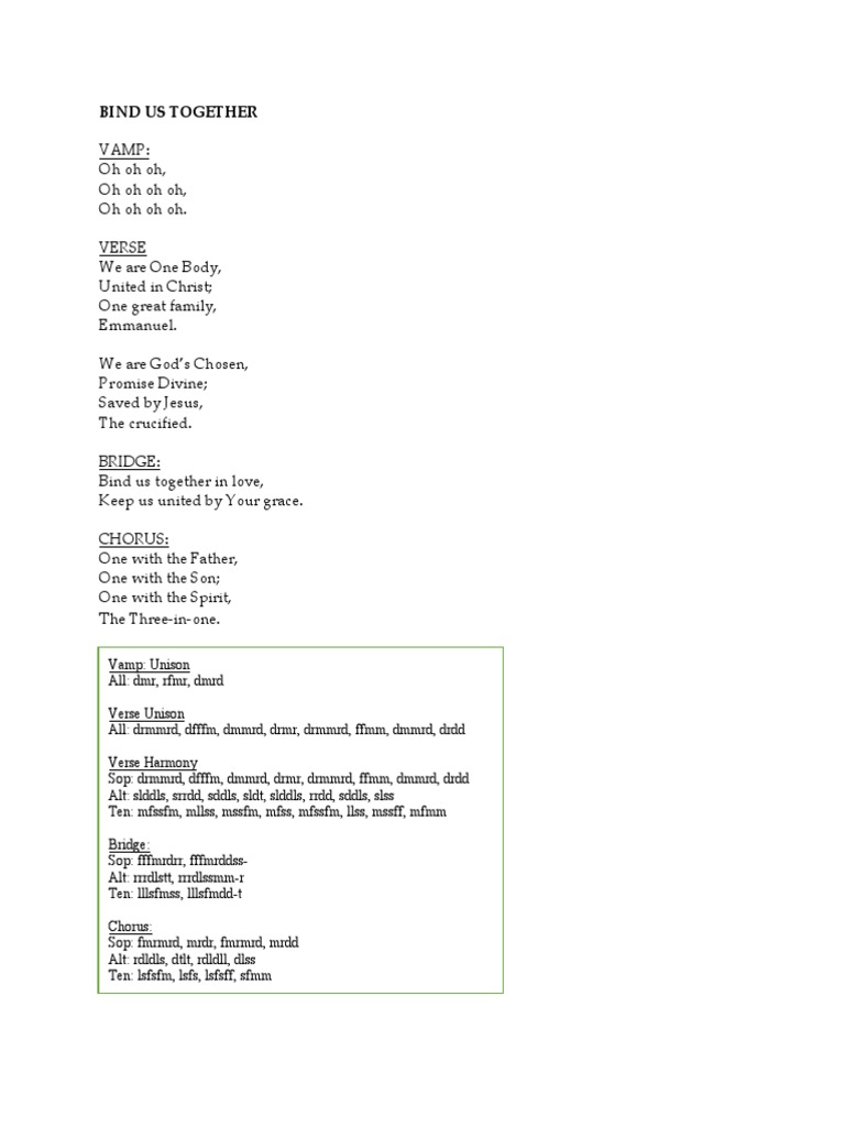 Bind Us Together | PDF