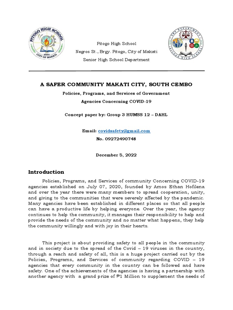 Concept Paper g3 | PDF