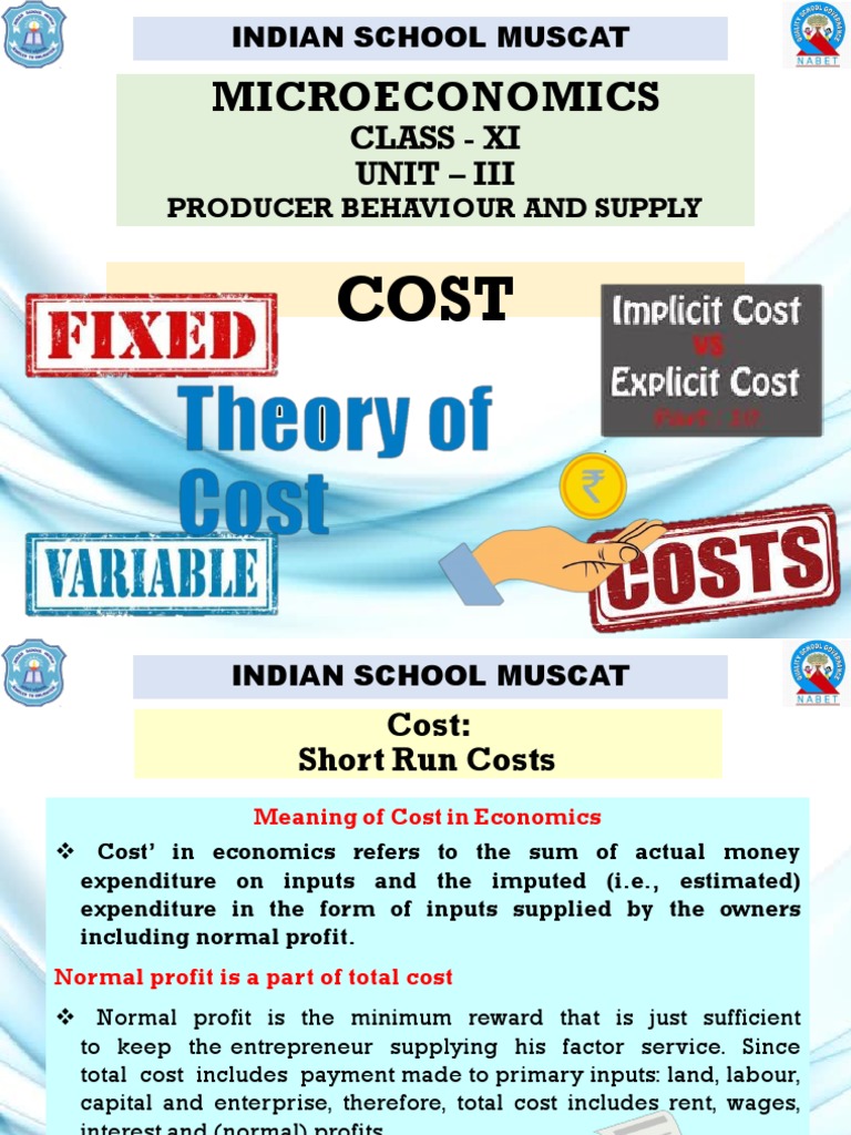 Cost Function | PDF | Marginal Cost | Average Cost