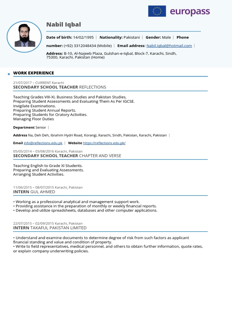 B - CV - Iqbal | PDF | Pakistan | Karachi