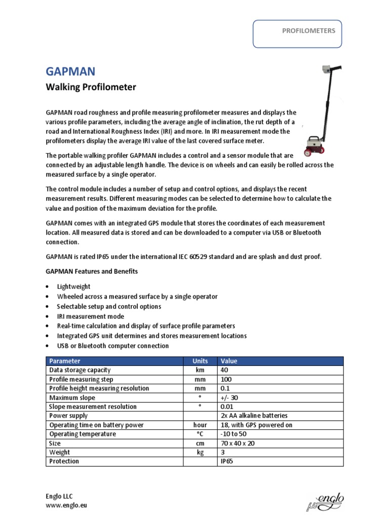 GAPMAN_ENGLO_Walking_Profilometer | PDF | Computer Engineering | Computing