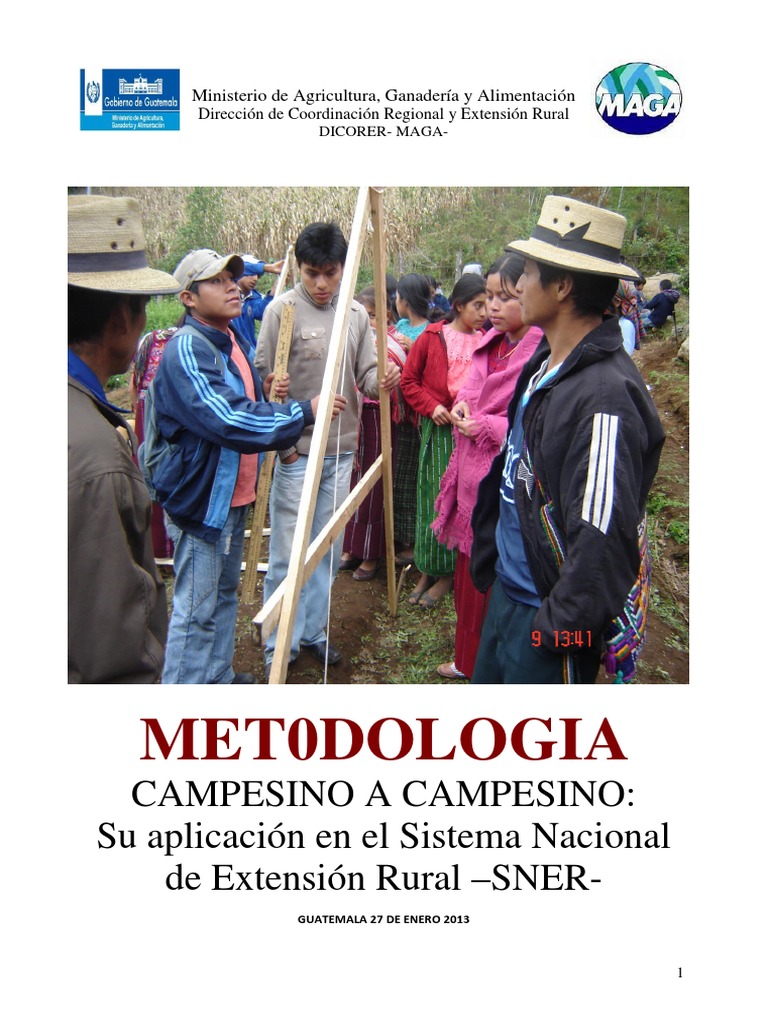 Metodología Campesino A Campesino y Su Aplicación en El Sner | PDF ...